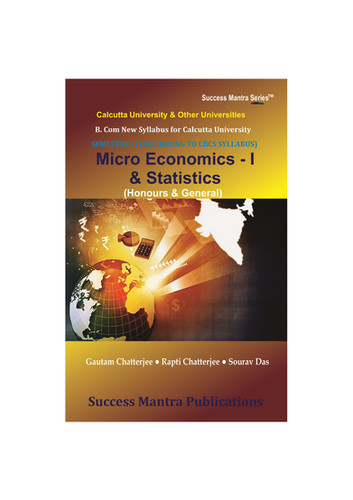 Micro Economics and Statistics | Success Mantra