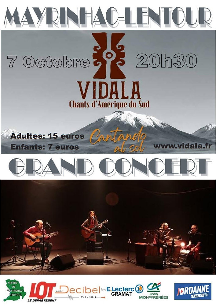 VIDALA - Chants d'Amérique du Sud
