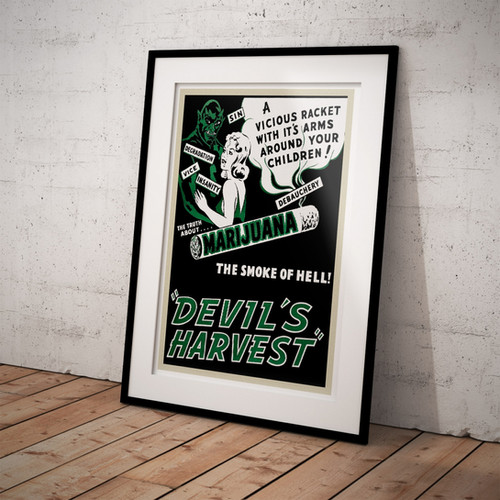 Vintage Propaganda Poster - Marijuana Devils Harvest | Just Posters ...