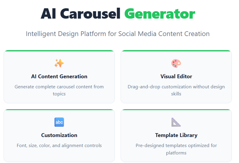 AI Carousel Generator: Intelligent Design Platform for Social Media ...