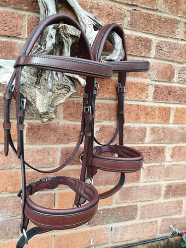 Double Bridle Chestnut & Reddy Brown LEATHER | TRANSCEND