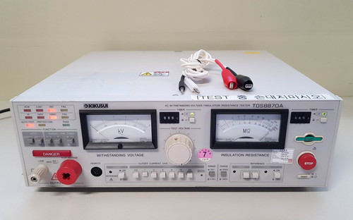 Kikusui TOS8870A AC Withstanding Voltage Insulation Resistance Tester ...
