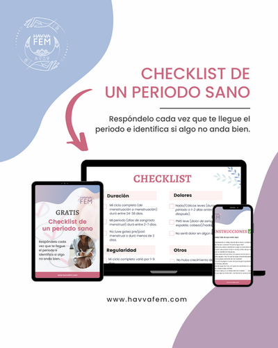 Checklist del periodo sano - Español | Havva FEM