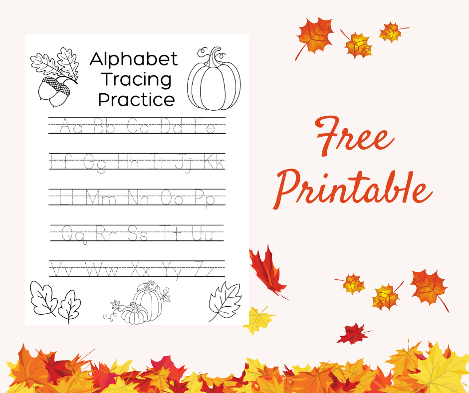 Free Alphabet Tracing Printable