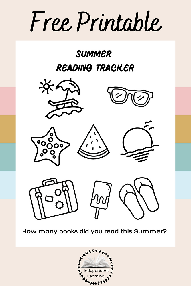 Free Summer Reading Tracker Printable
