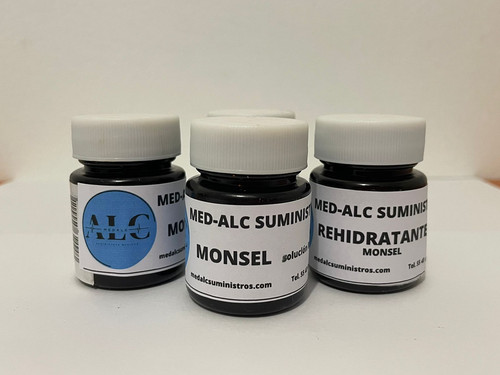 Monsel Solución 8ml (3 Frascos + Rehidratante) | MED-ALC SUMINISTROS