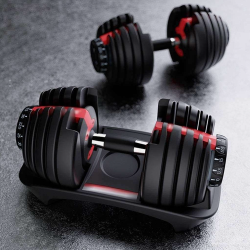 Adjustable Iron Dumbbell With Automatic Weight Adjustment – Single ...