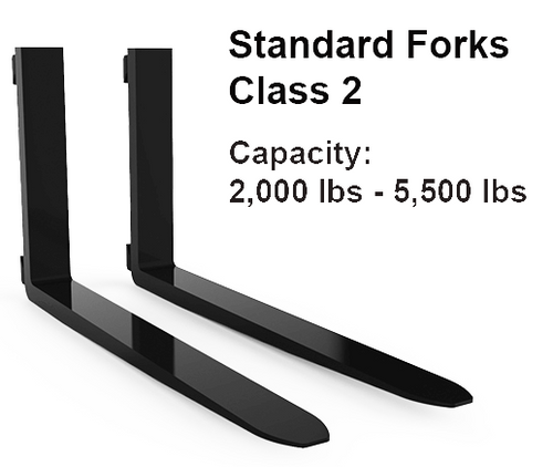 Standard Forklift Forks - Class 2 | LIFT PARTS DIRECT