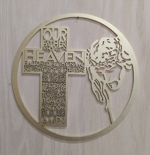 Our Father The Lords Prayer Cross Jesus Christ | Bernie Squared Custo