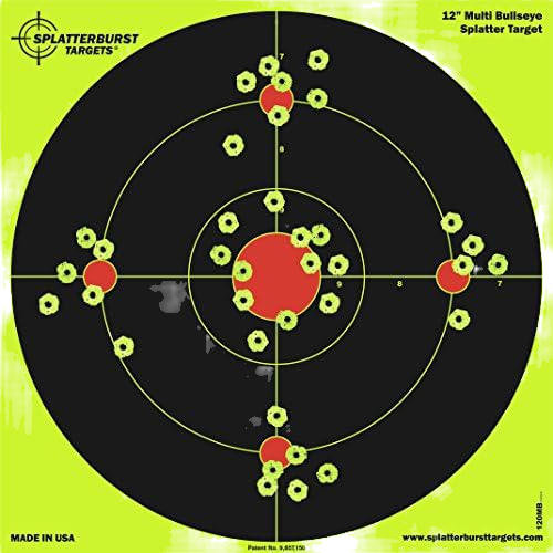 Splatterburst Targets - 12 inch Multi-Bullseye Splatter Target ...