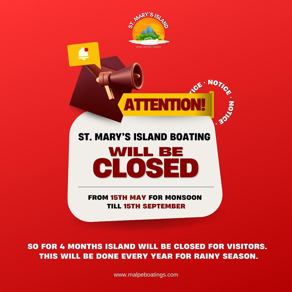 Island will be closed for visitors from 15th may to 15th September due ...