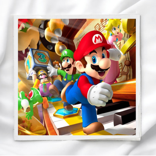 Super Mario Bros Fabric Panel | Sew Handmade Fabric