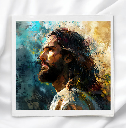 Jesus Fabric Panel | Sew Handmade Fabric