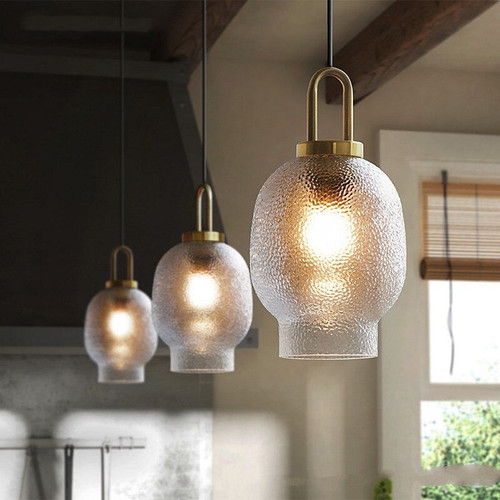 Raleigh | Modern Patterned Glass Pendant Light For Kitchens & Diners ...