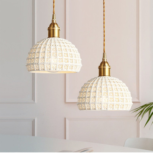 Bine | Vintage Ceramic Pendant Light | Guild Manor