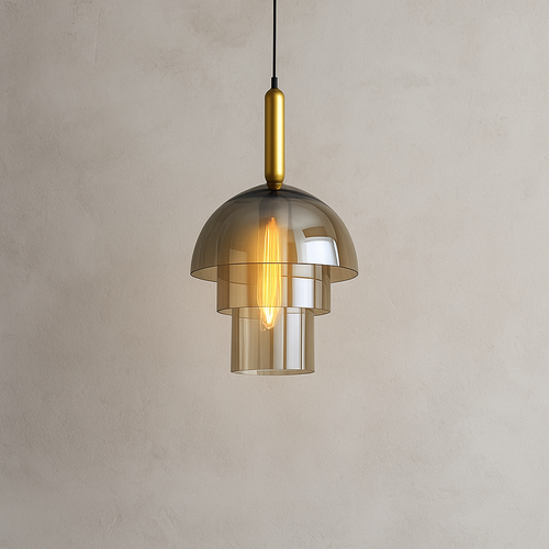 Sonja | Modern Tiered Champagne Glass Pendant Light | Guild Manor