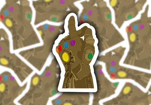 Marvel Avengers Infinity Gauntlet Sticker | SimplyFangirlDesigns