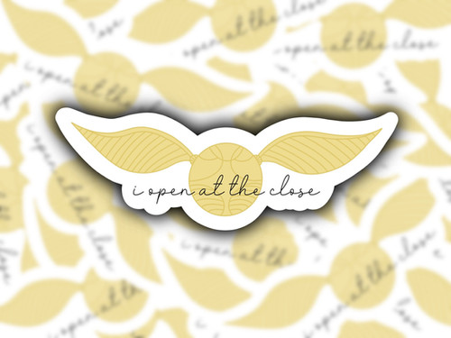 Golden Snitch Harry Potter Sticker | Old Simply