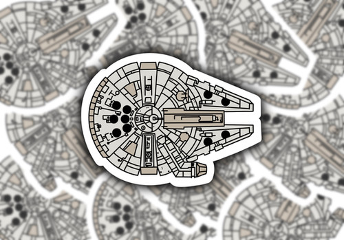 Star Wars Millennium Falcon Sticker | Old Simply