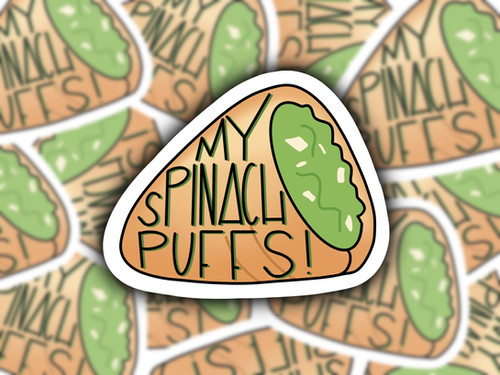Kronk's Spinach Puffs Sticker | SimplyFangirlDesigns