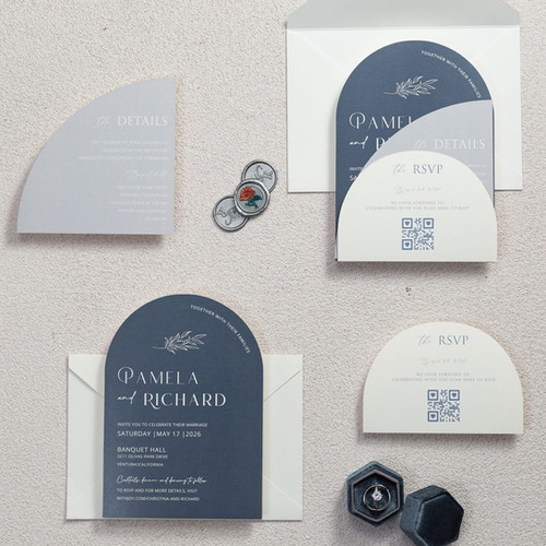 Modern Arch Wedding Invitation Suite | Posies And Paper