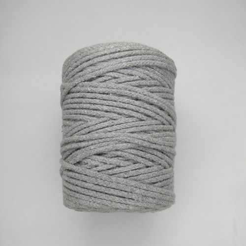 Braided Export (Soft) Cotton Macrame Thread | 3 mm/4 mm | Greys | 100 ...
