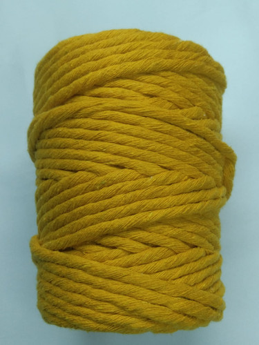 Single Strand Cotton Macrame Thread | 5 mm | Yellows | 50 meters | Doriwala