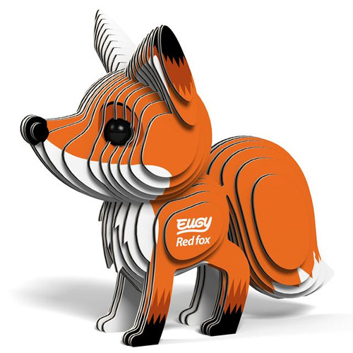 Red Fox - EUGY 3D Cardboard Model Kit | raku.co.nz