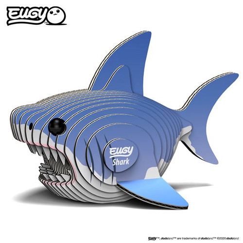 Shark - EUGY 3D Cardboard Model Kit | raku.co.nz