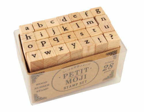 Petit letter stamp set B | raku.co.nz