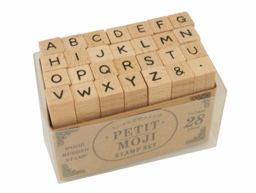 Petit letter stamp set C | raku.co.nz