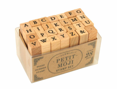 Petit letter stamp set A | raku.co.nz