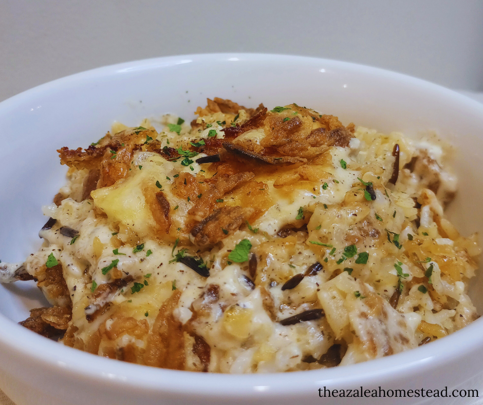 Swiss Chicken and Wild Rice Casserole