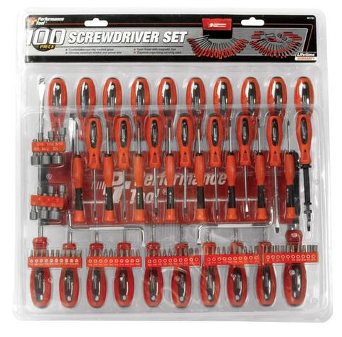 100 pc. Screwdriver Set w/Pouch | CWTruckCenter