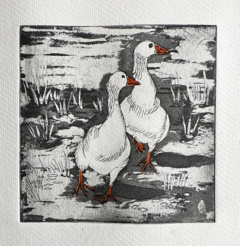 Buffy Kimm - Goose step | SouthbankPrintmakers