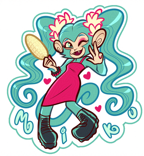 Monkey Miku Sticker | GaelRice
