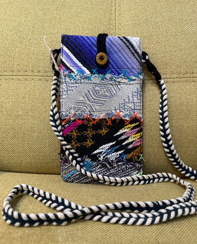 Distressed Kri Patchwork Phone Sling | Kri