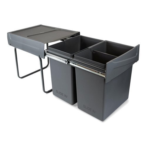 Sliding Pullout Waste Bin - Slide In | Slide In Hardware