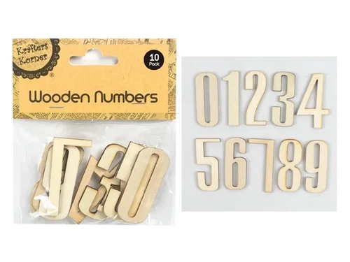 wooden craft numbers | The Home Education Hub Australia