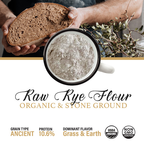 Raw Organic Rye - Freshly Milled Whole Wheat Flour | Farmers Storehouse