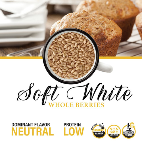 Soft White Wheat Berries from Organic Farmers | Farmers' Storehouse