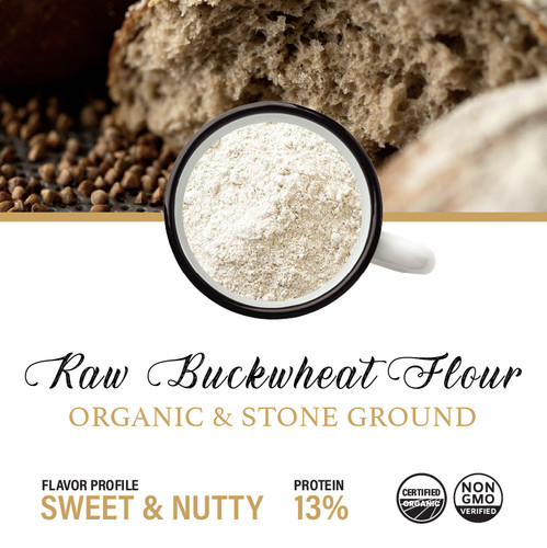Raw Organic Buckwheat Flour - Freshly Milled | Farmers Storehouse