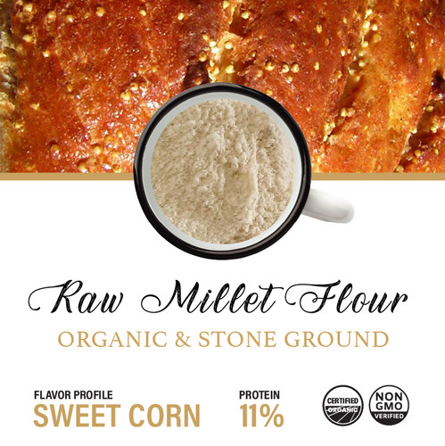 Raw Organic Millet Flour - Freshly Milled | Farmers Storehouse