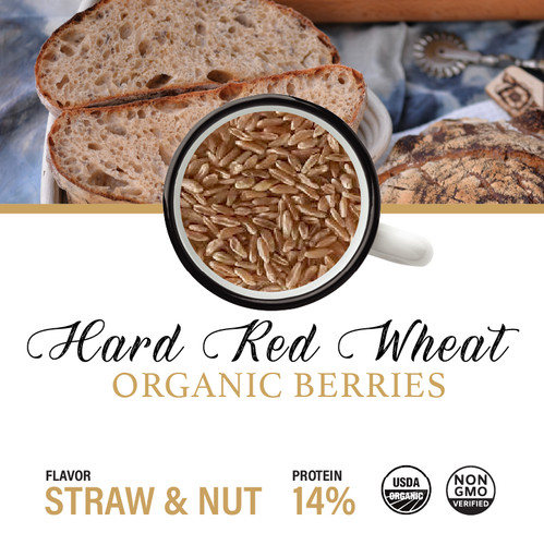 Organic Hard Red Wheat Berries | Farmers Storehouse