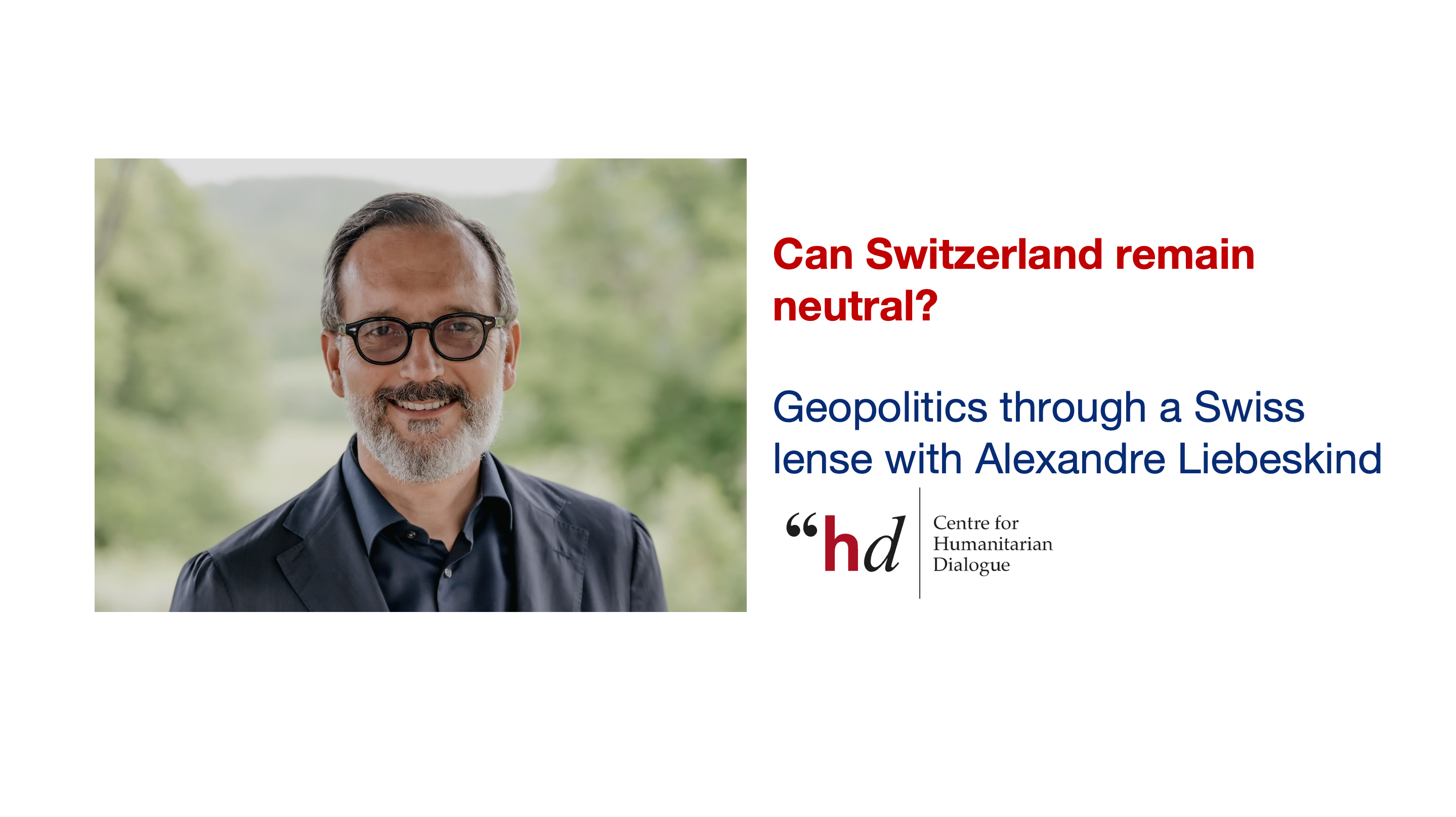 Can Switzerland remain neutral? Geopolitics through a Swiss lense ...