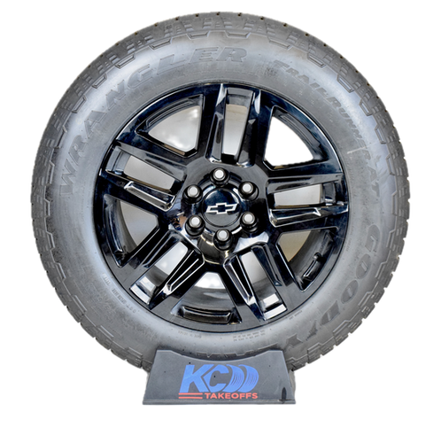 20" NEW CHEVY SILVERADO BLACK OEM TRAILBOSS WHEELS RIMS TIRES 2023 | KC ...