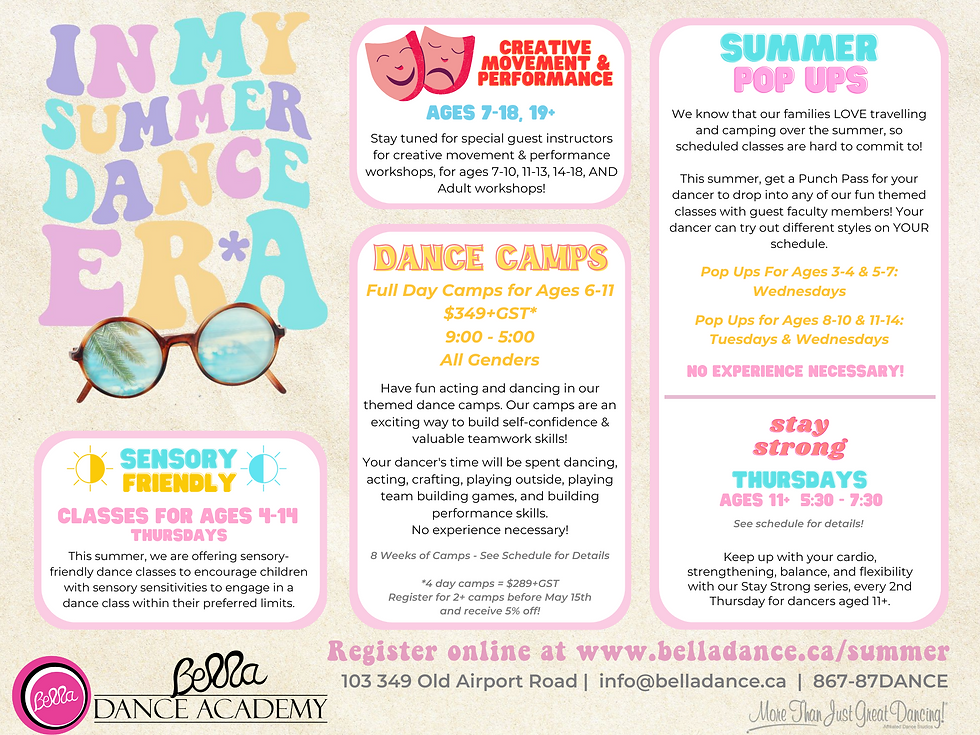 Summer at BDA | Bella Dance Academy