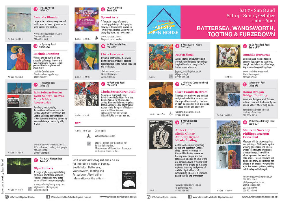 Battersea,Wandsworth, Tooting, Furzedown | Wandsworth Artists O