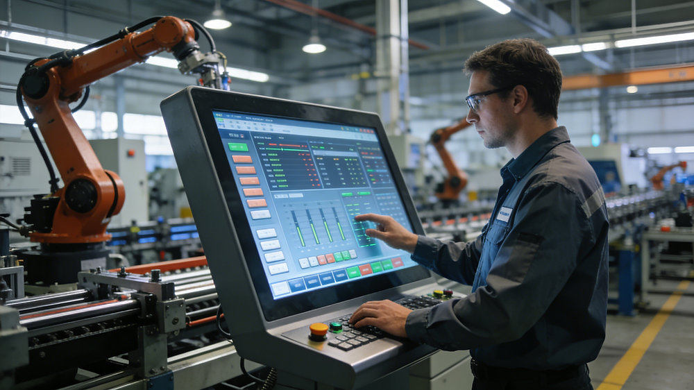 What is a plc touch screen?