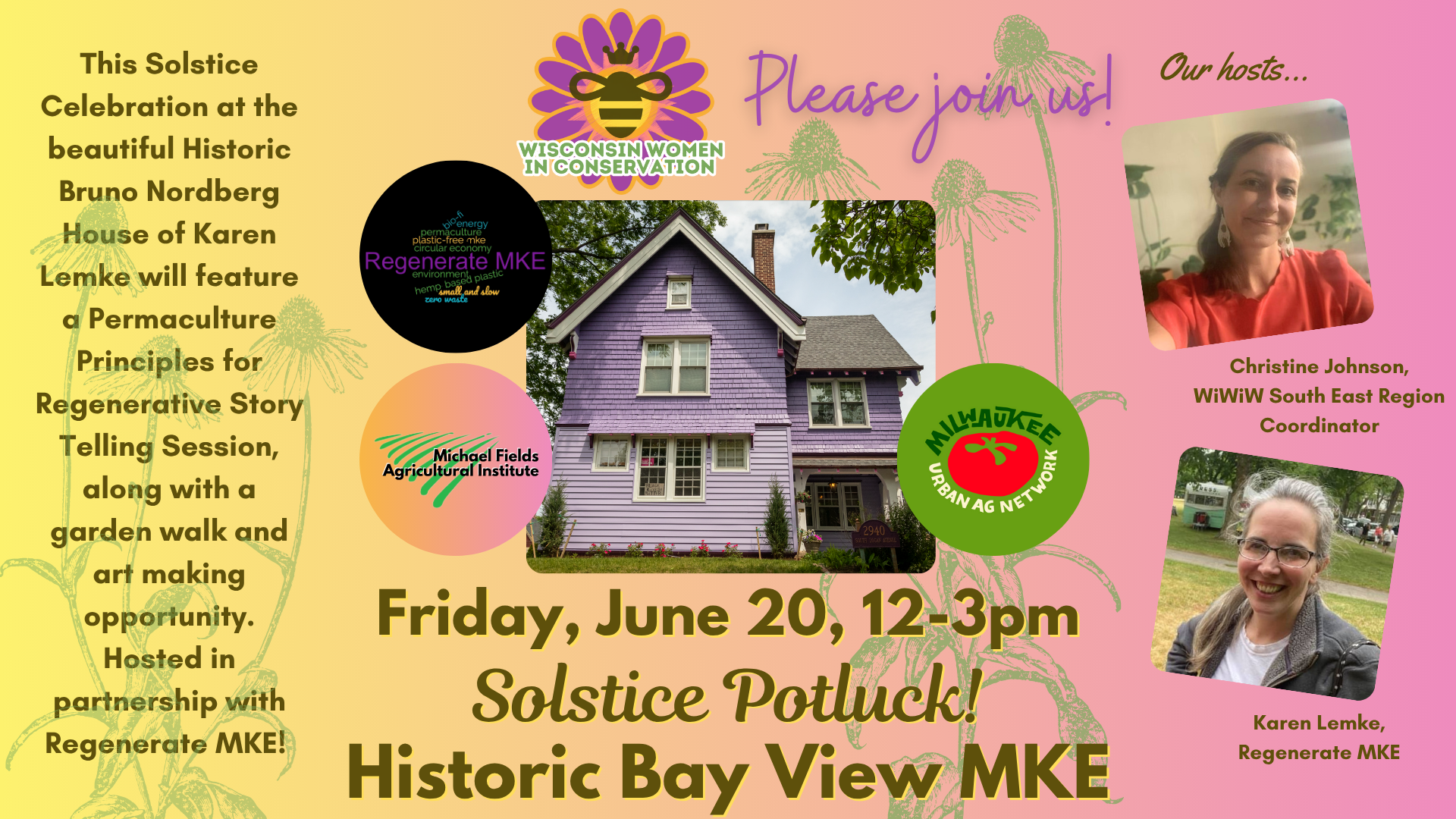 Solstice Potluck! Lunch and Learn and Make Art with Regenerate MKE! | WiWiC